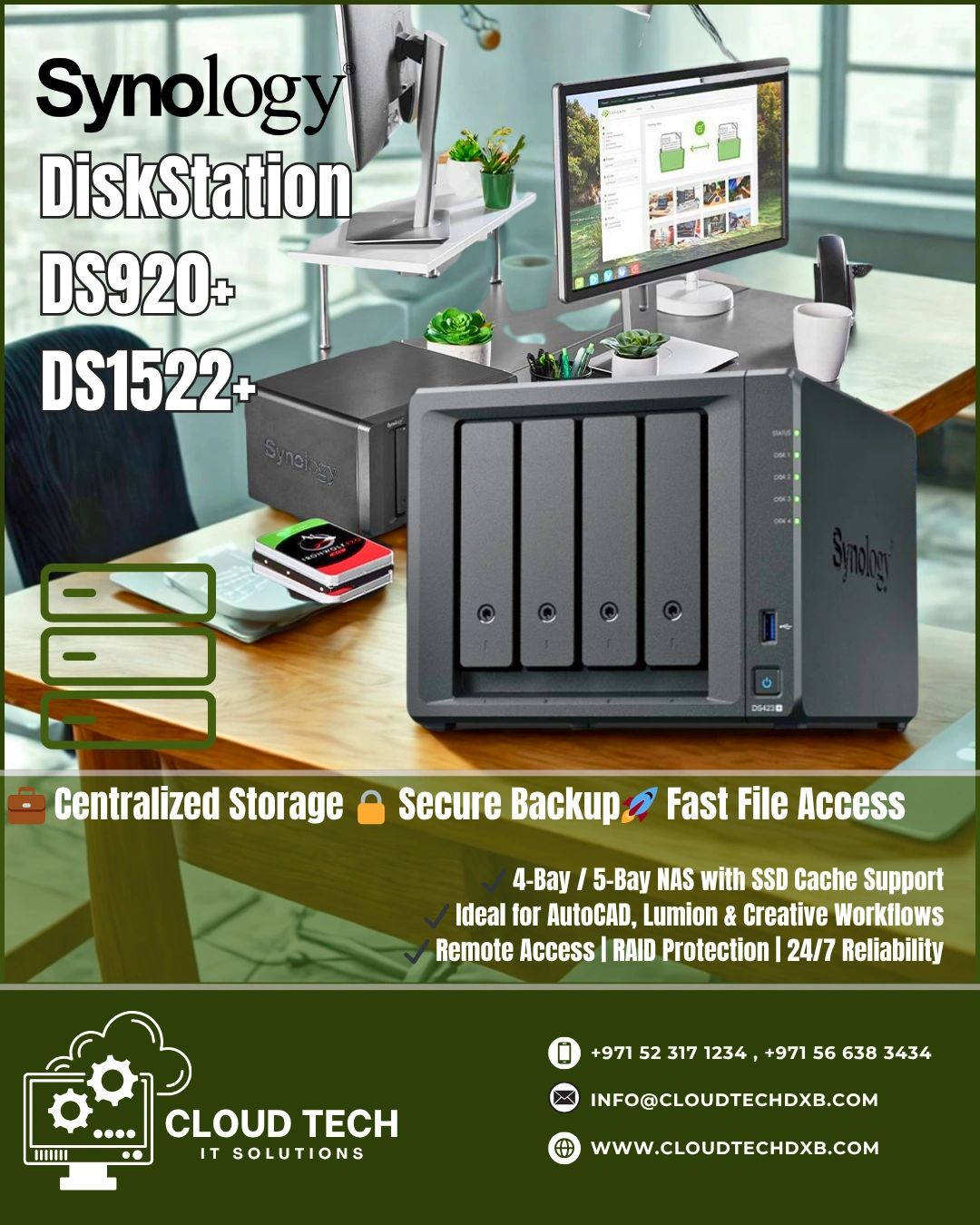 NAS Storage Solutions Dubai – Synology NAS Installation & Network