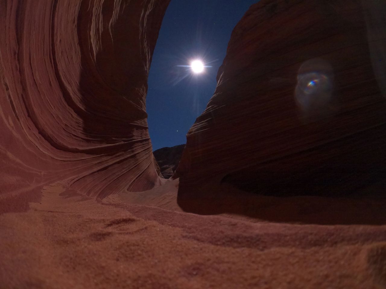 Full Moon Night Arizona Desert