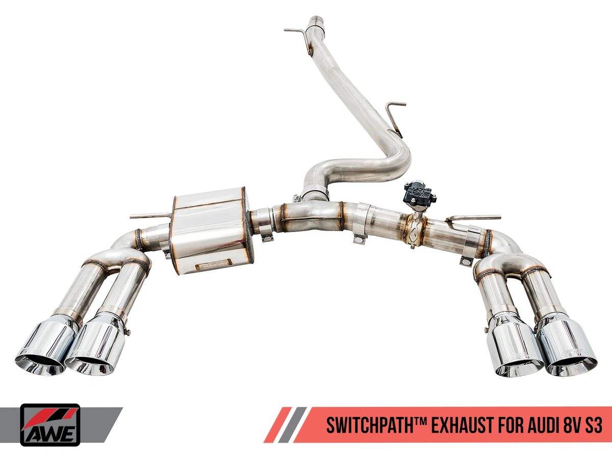 AWE Cat-Back Exhaust System (Audi S3 Sedan)