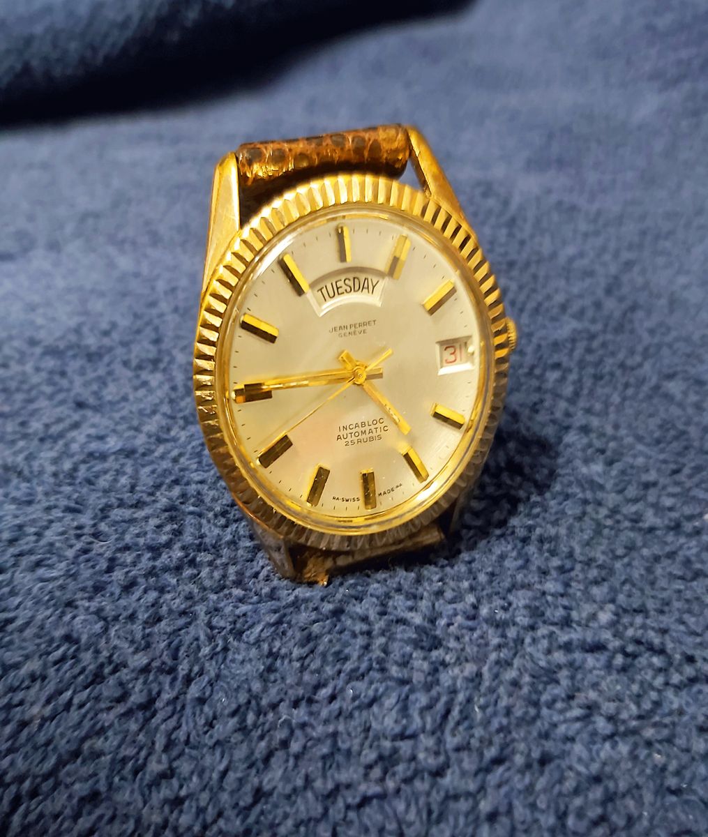 **SOLD** Vintage Jean Perret Geneve 25 Jewel High Grade Automatic watch