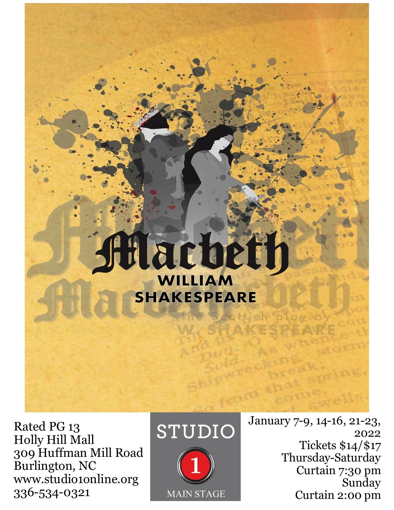 THEATRE REVIEW: A Swashbuckling “Macbeth” at Studio 1