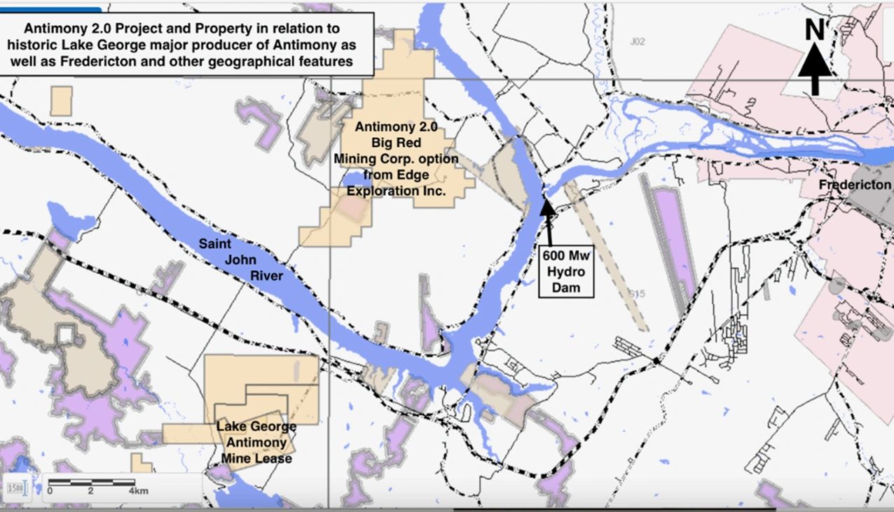 Big Red Mining Corp. Signs Option to Acquire 100% of Antimony 2.0