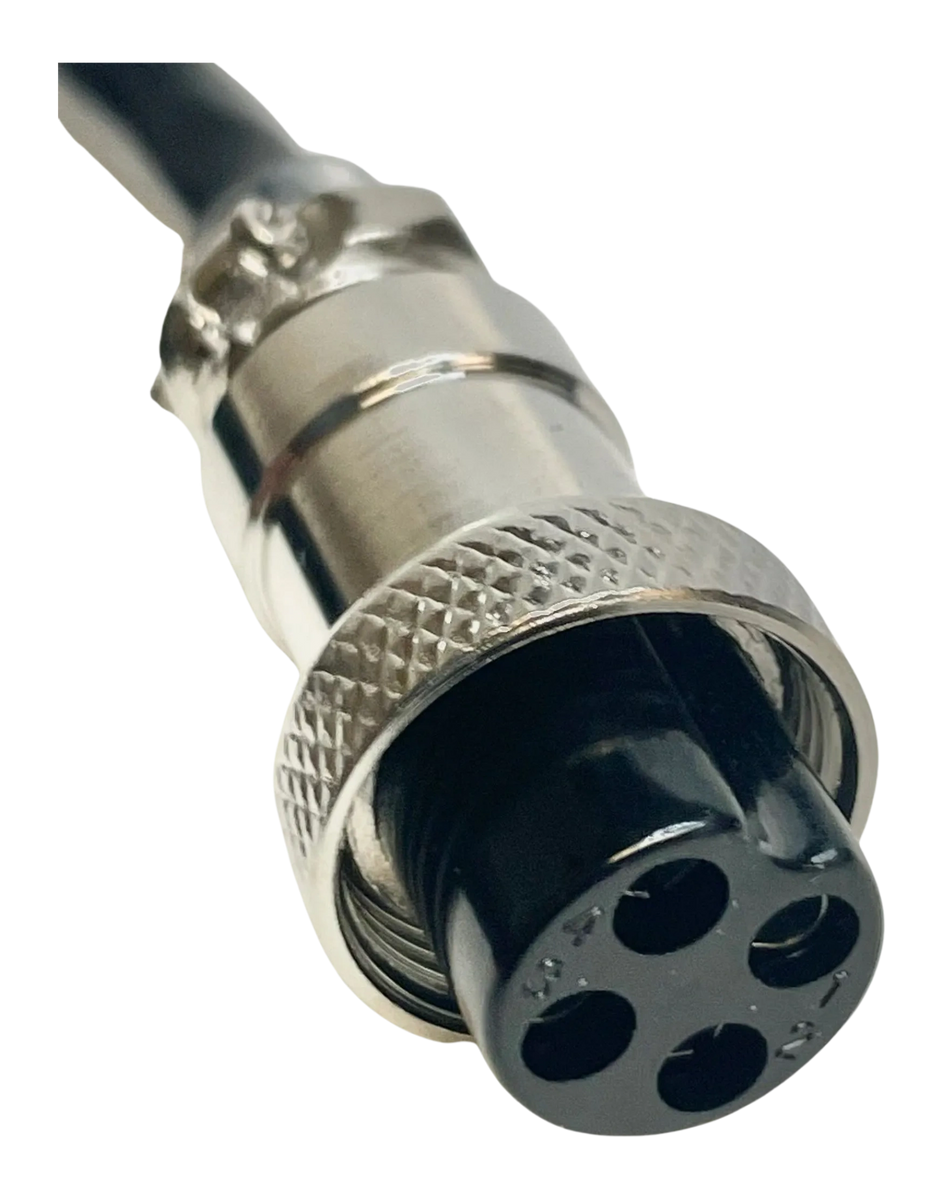 Radio Cable p/n SLCAB4R, for 4-pin round style mic jack (also known as ...