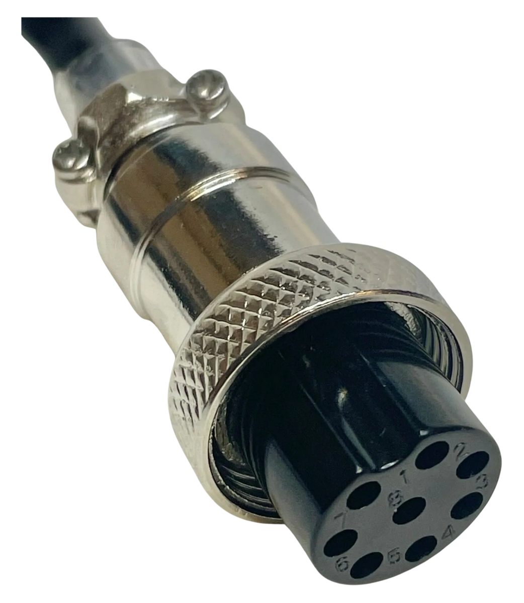 Radio Cable p/n SLCAB8R, for 8-pin round style mic jack (also known as ...