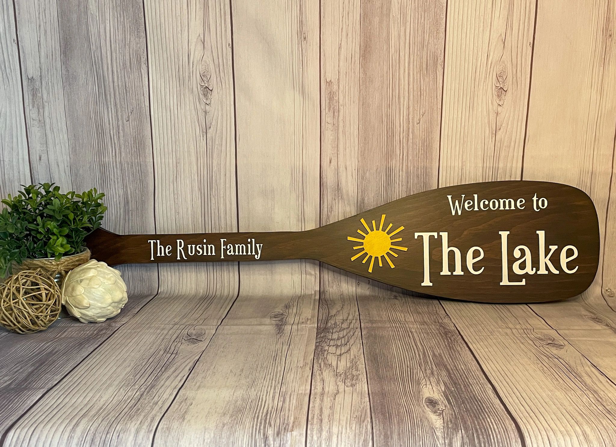 Canoe Paddle Signs - Custom Wood Signs
