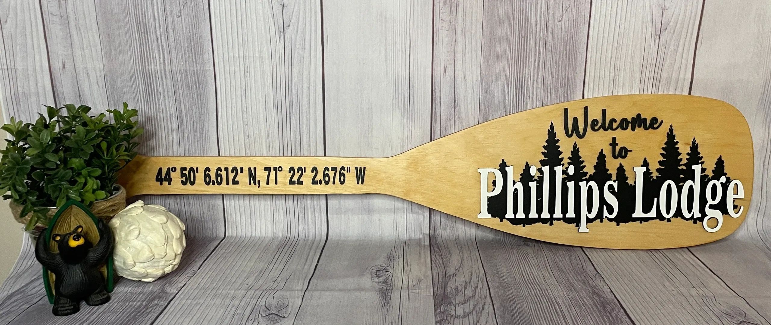 Canoe Paddle Signs - Custom Wood Signs