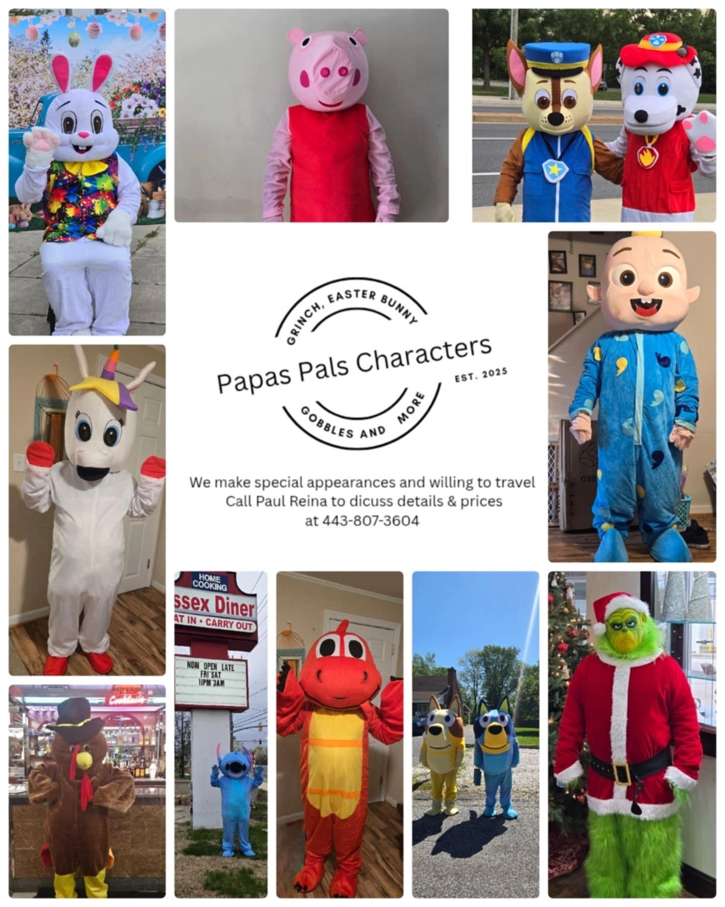 Papas Pals Characters