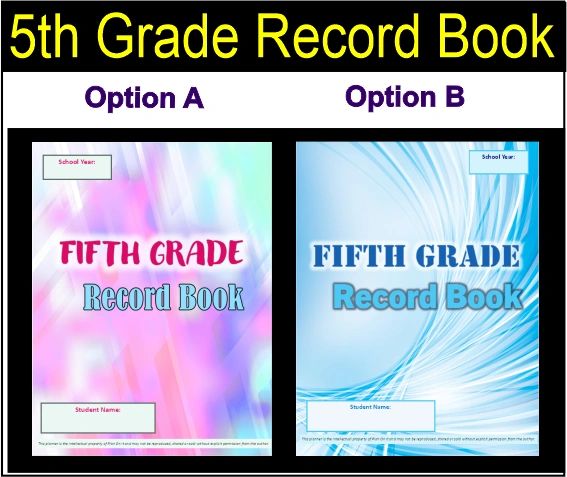 5th Grade Record Book