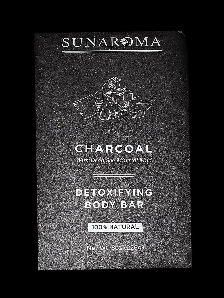 Sunaroma Charcoal Detoxifying Body Bar