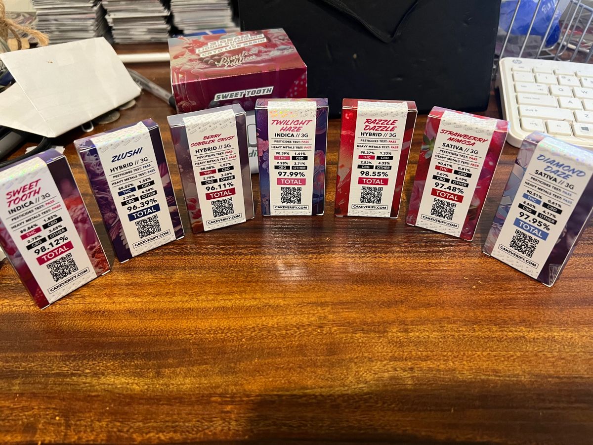 CAKE Liquid Diamonds (3 Gram Carts) "6 Flavors"