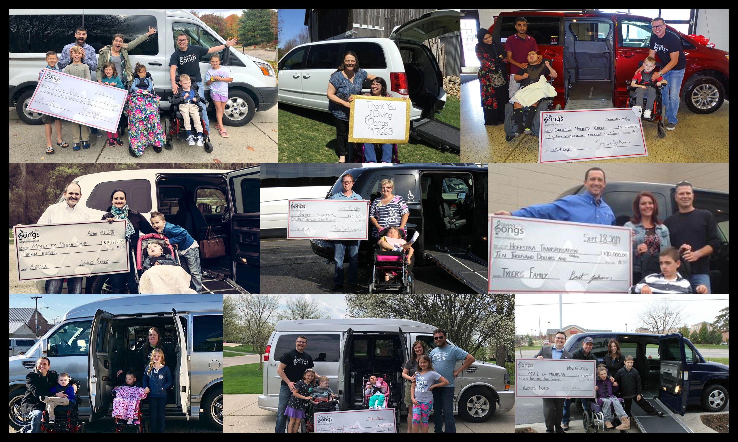 Giving Songs - Charitable Organization, Music, Wheelchair Van Grants