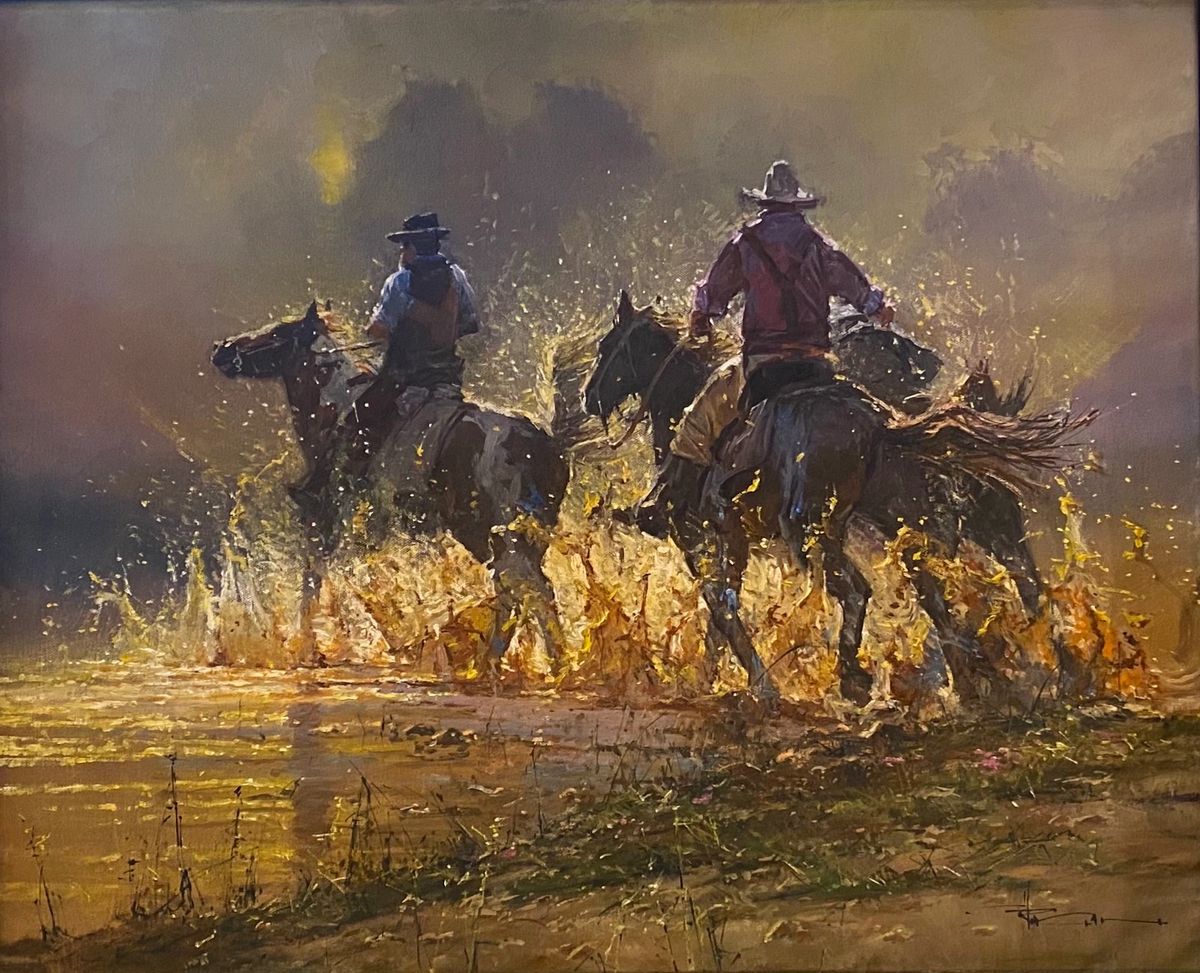 Robert Hagan Original Oil Painting • Going Home