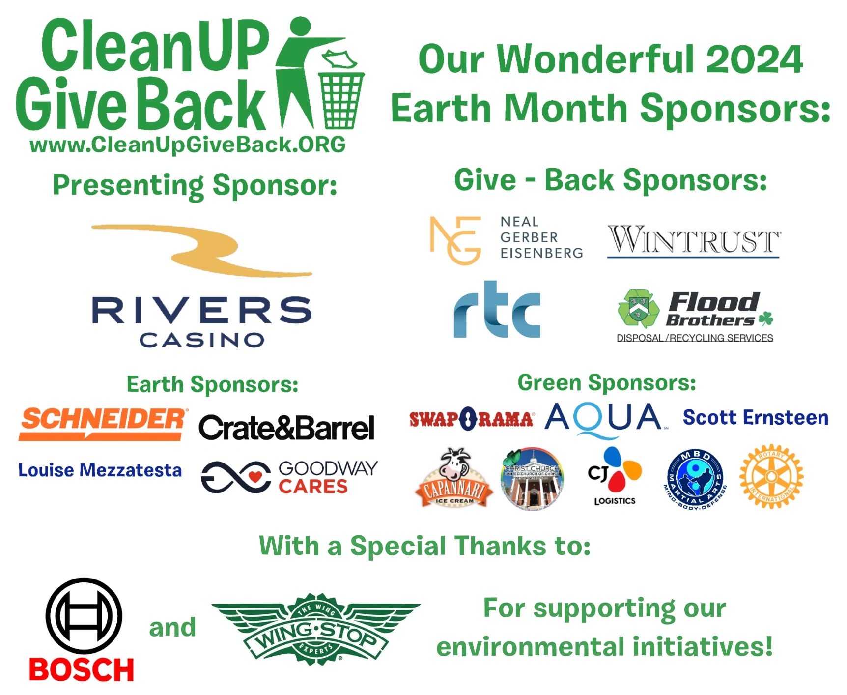 Clean Up - Give Back - Non-Profit, Volunteer Opportunities