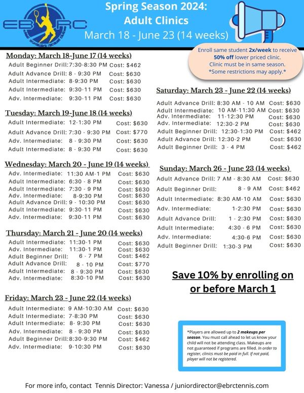 Tennis - East Brunswick Racquet Club