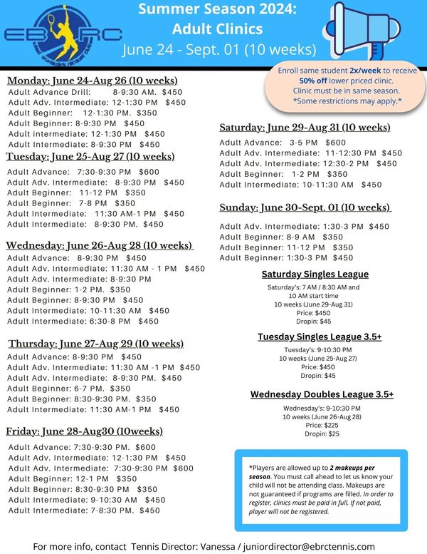 Tennis - East Brunswick Racquet Club