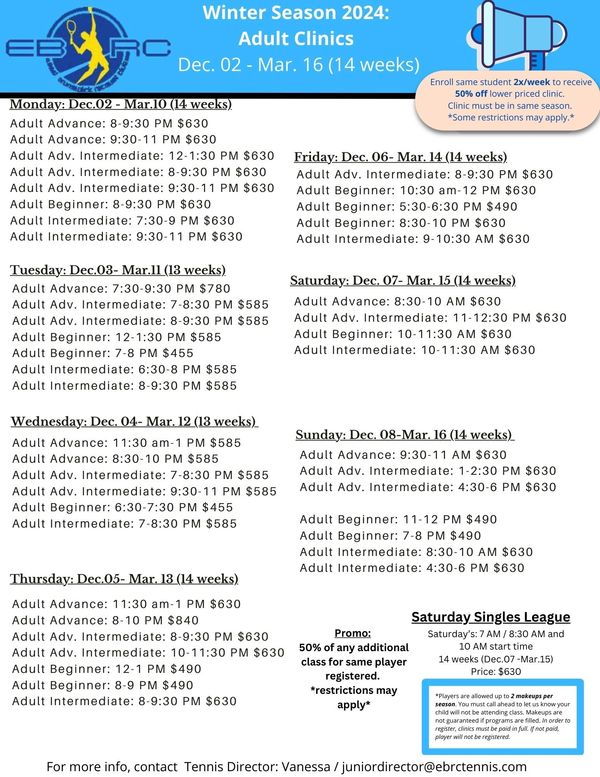 Tennis - East Brunswick Racquet Club