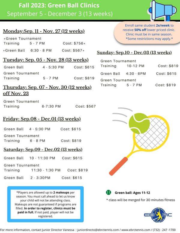 Tennis - East Brunswick Racquet Club