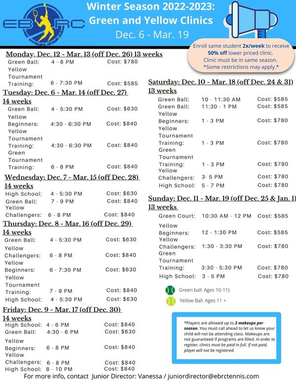 Tennis - East Brunswick Racquet Club