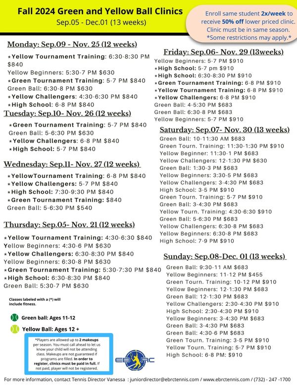 Tennis - East Brunswick Racquet Club