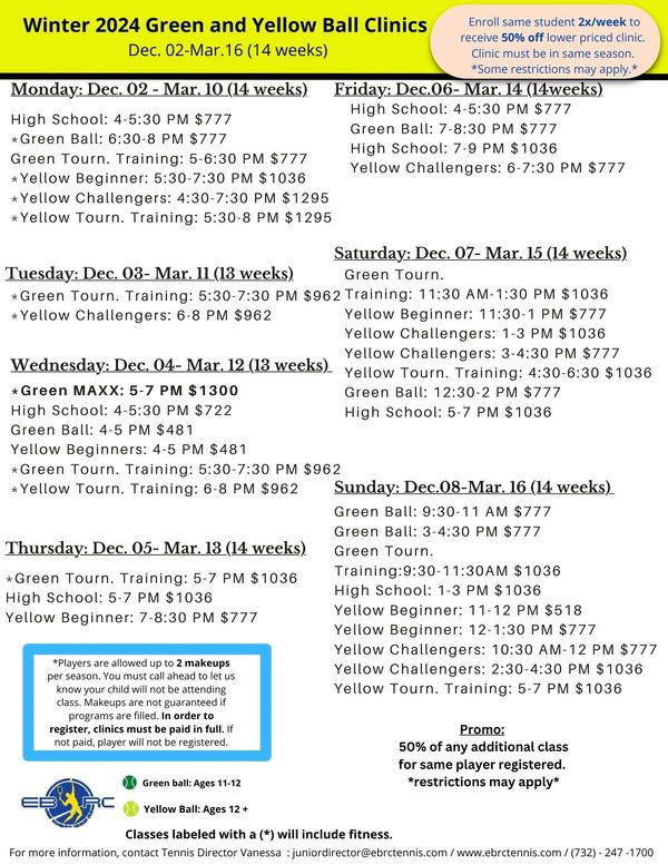 Tennis - East Brunswick Racquet Club