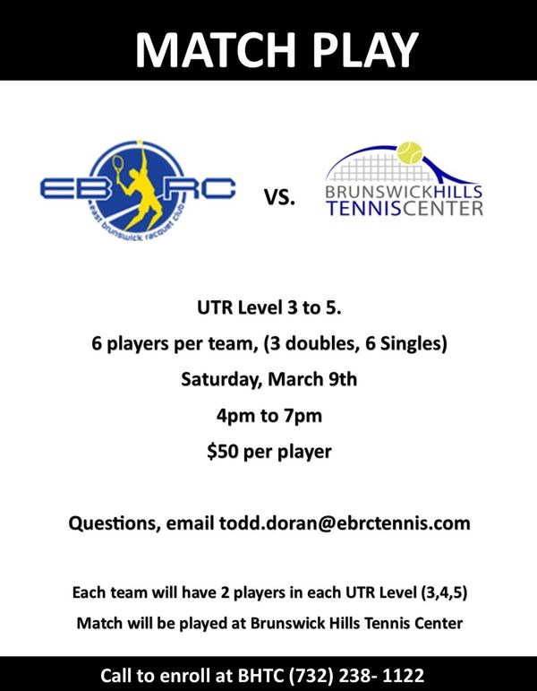 Tennis - East Brunswick Racquet Club