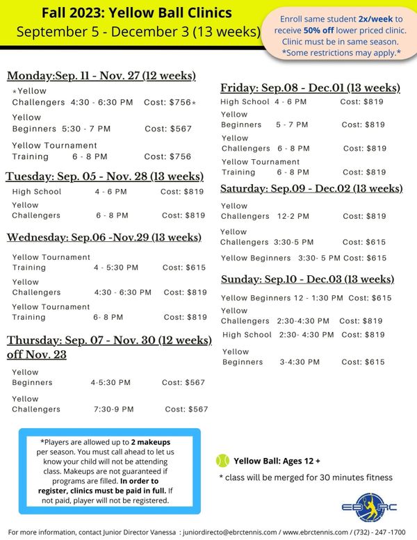 Tennis - East Brunswick Racquet Club