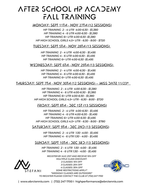 Tennis - East Brunswick Racquet Club