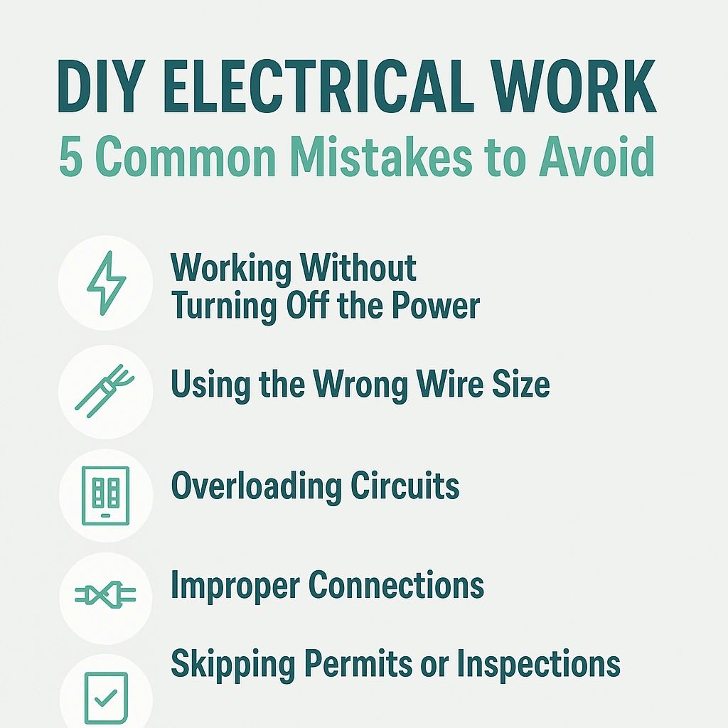 DIY Electrical Work: 5 Common Mistakes to Avoid