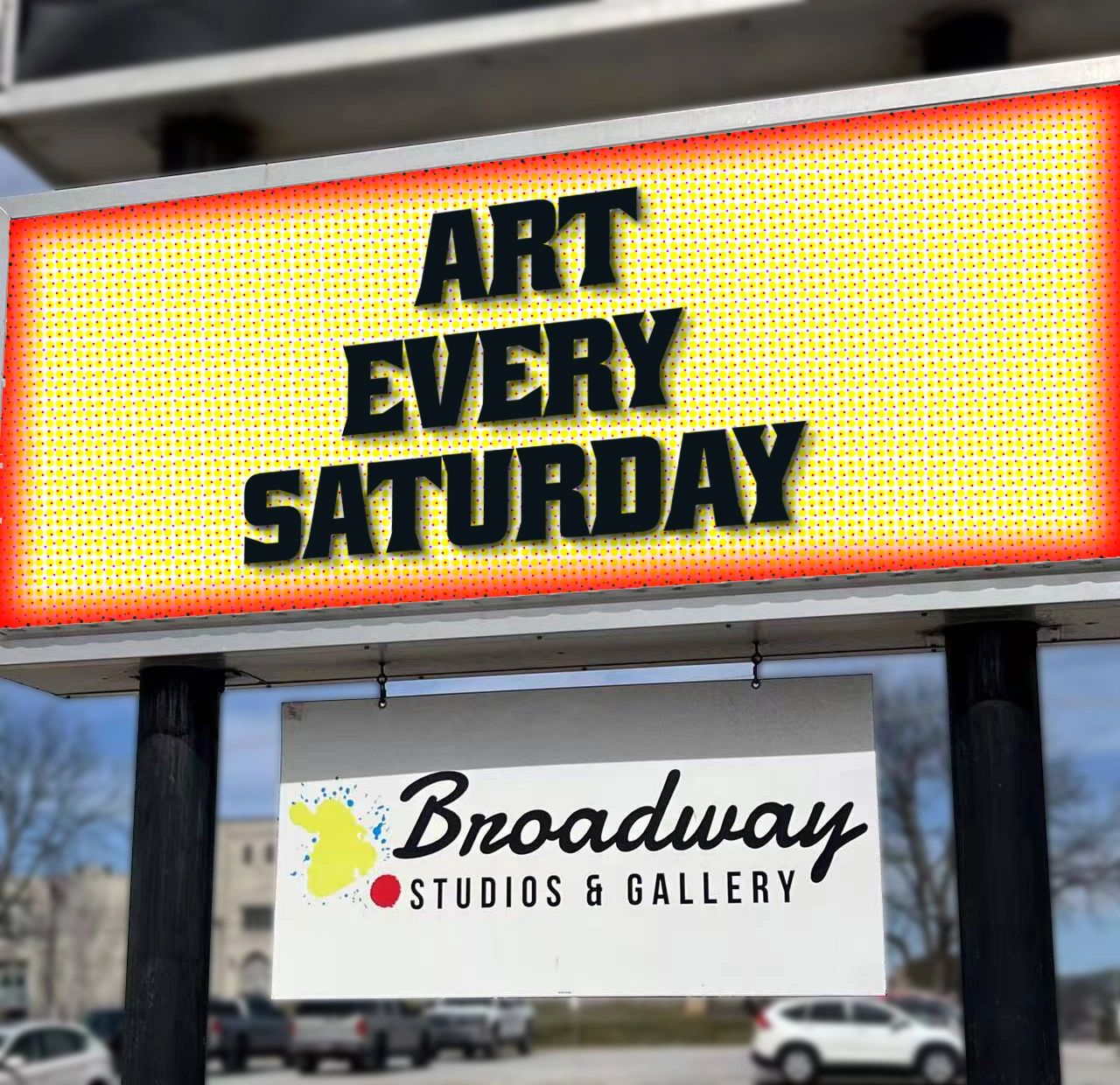 Gaudy Gold Frame at Broadway Art Gallery