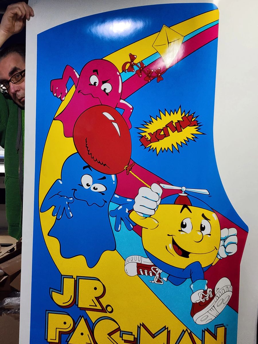 Jr Pac Man Decals, Side, Front (Kick-Plate) | Museum of the Game ...