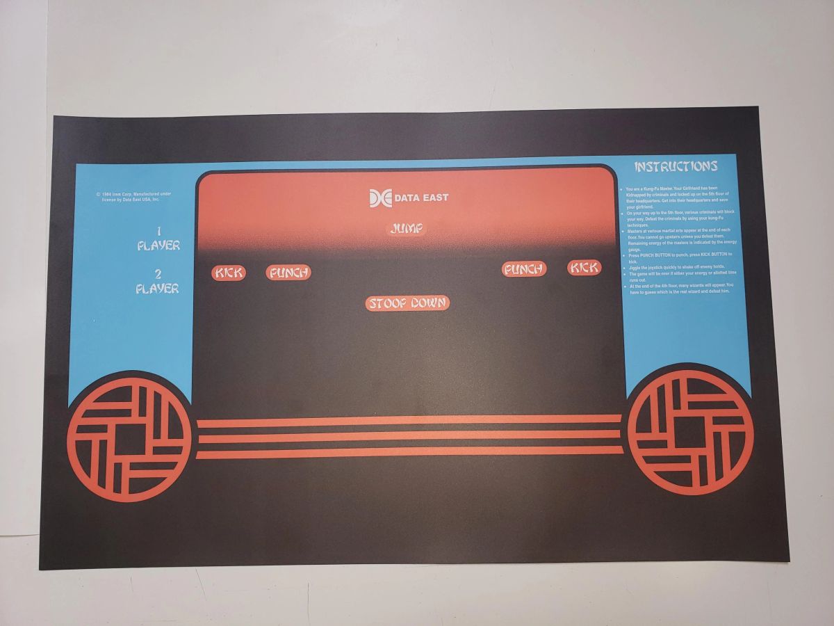 Kung Fu Master CPO-Control Panel Overlay