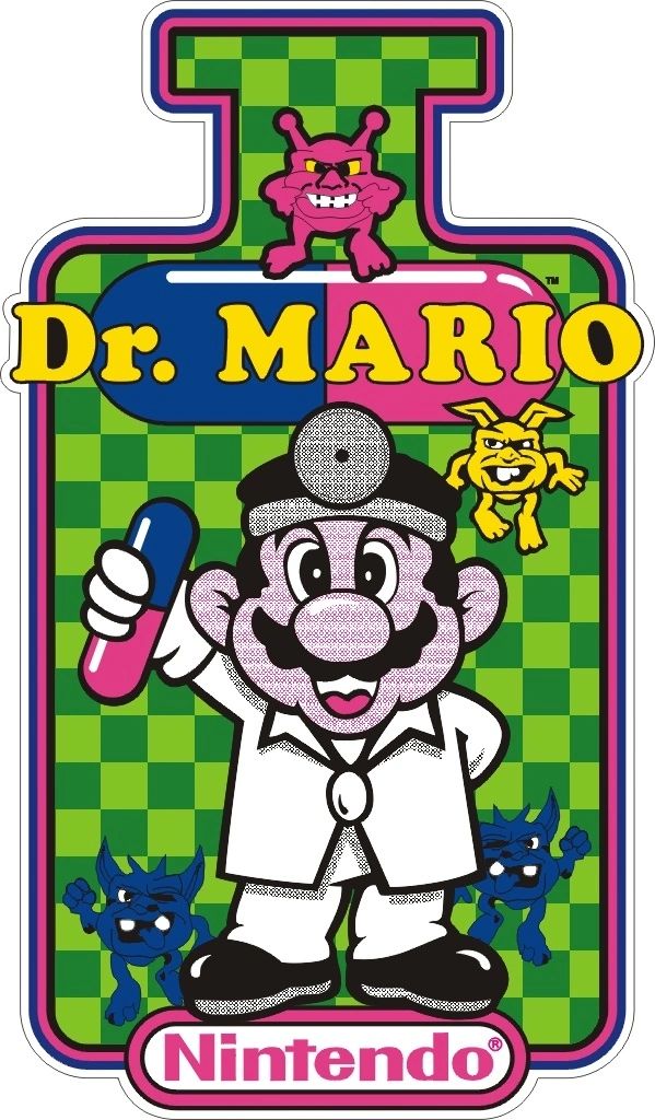 Dr Mario Custom: Bottle Version Side Art Set