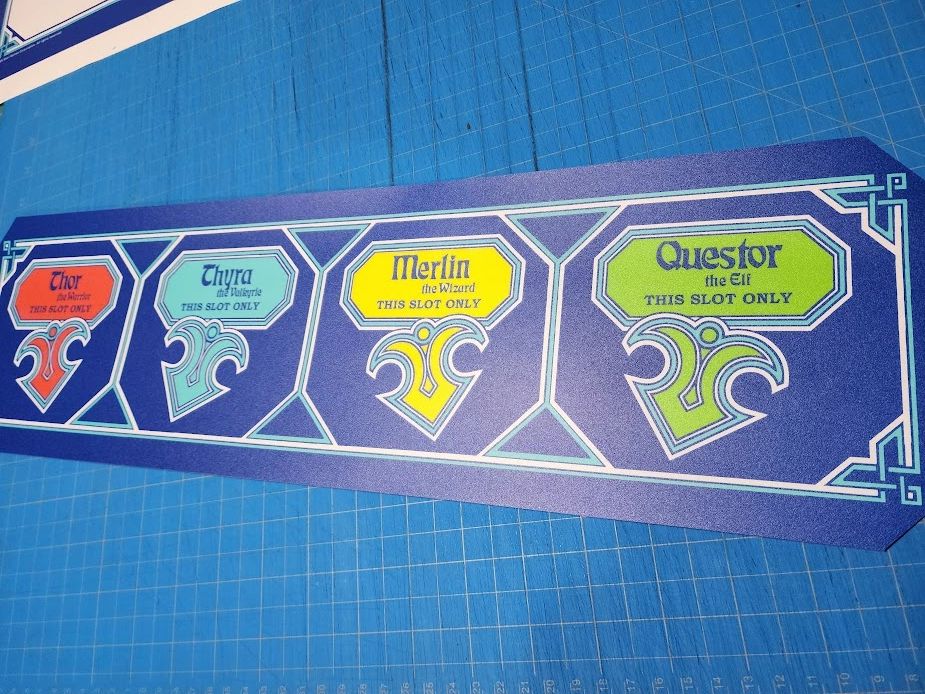 Gauntlet Coin Door Decal