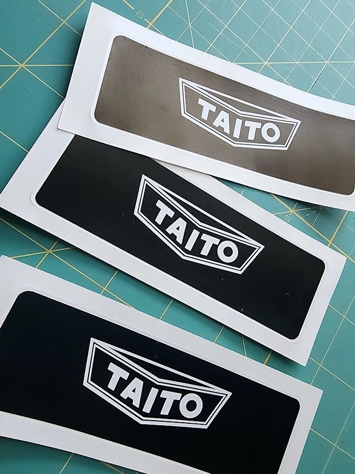 Taito Coin Door Decal