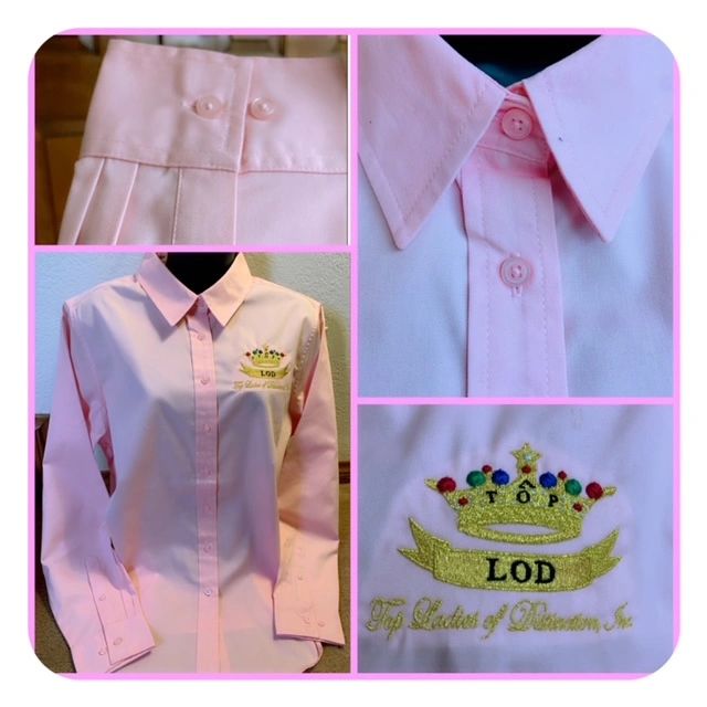 TLOD Signature Pink Collared Blouse