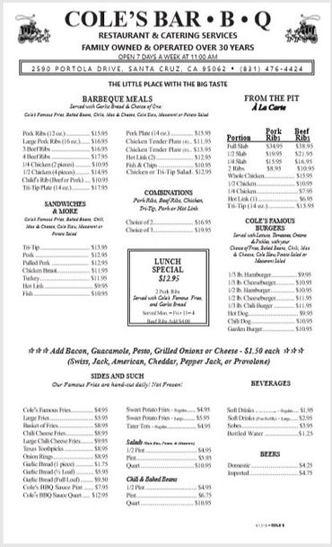 Cole's BBQ | Cole's BBQ