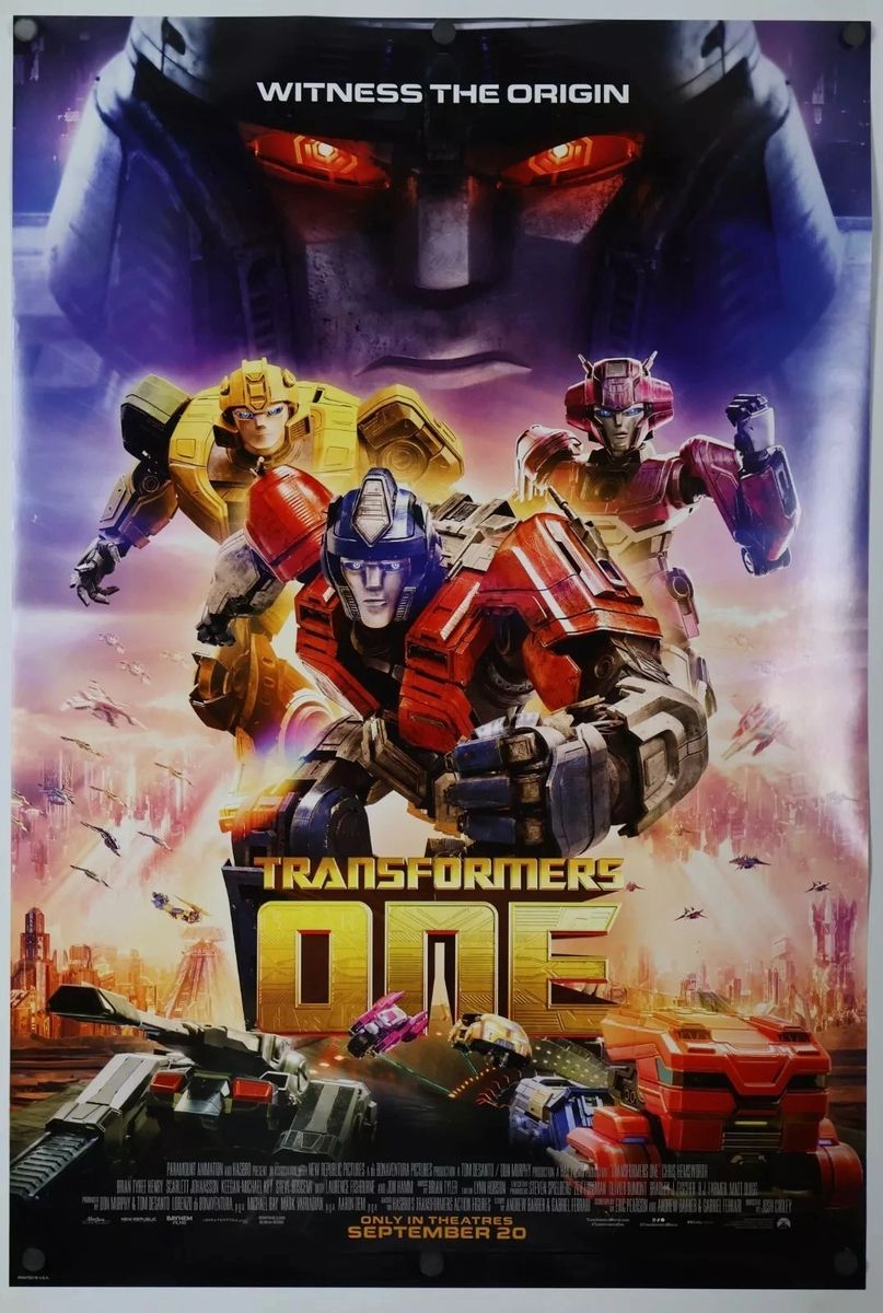 Transformers One - Original Double Sided Movie Poster 27x40 - 2024 Release