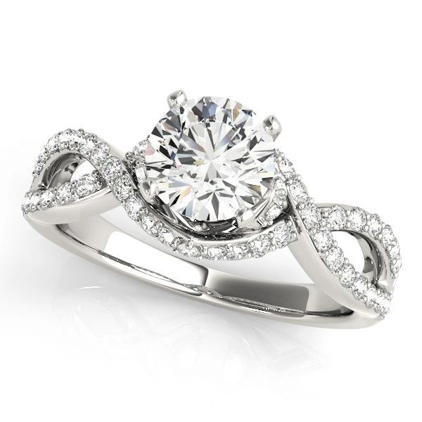 Overnight Open-Twist Diamond Engagement Ring