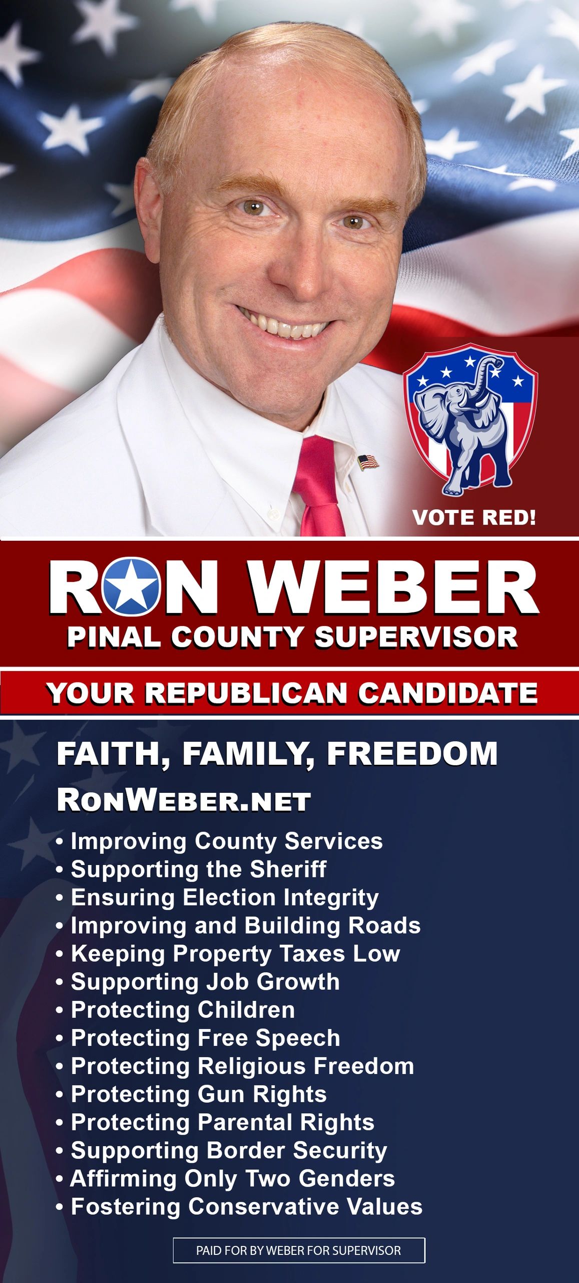 Ron Weber for Supervisor (Board of Supervisors) District 1 Pinal County ...