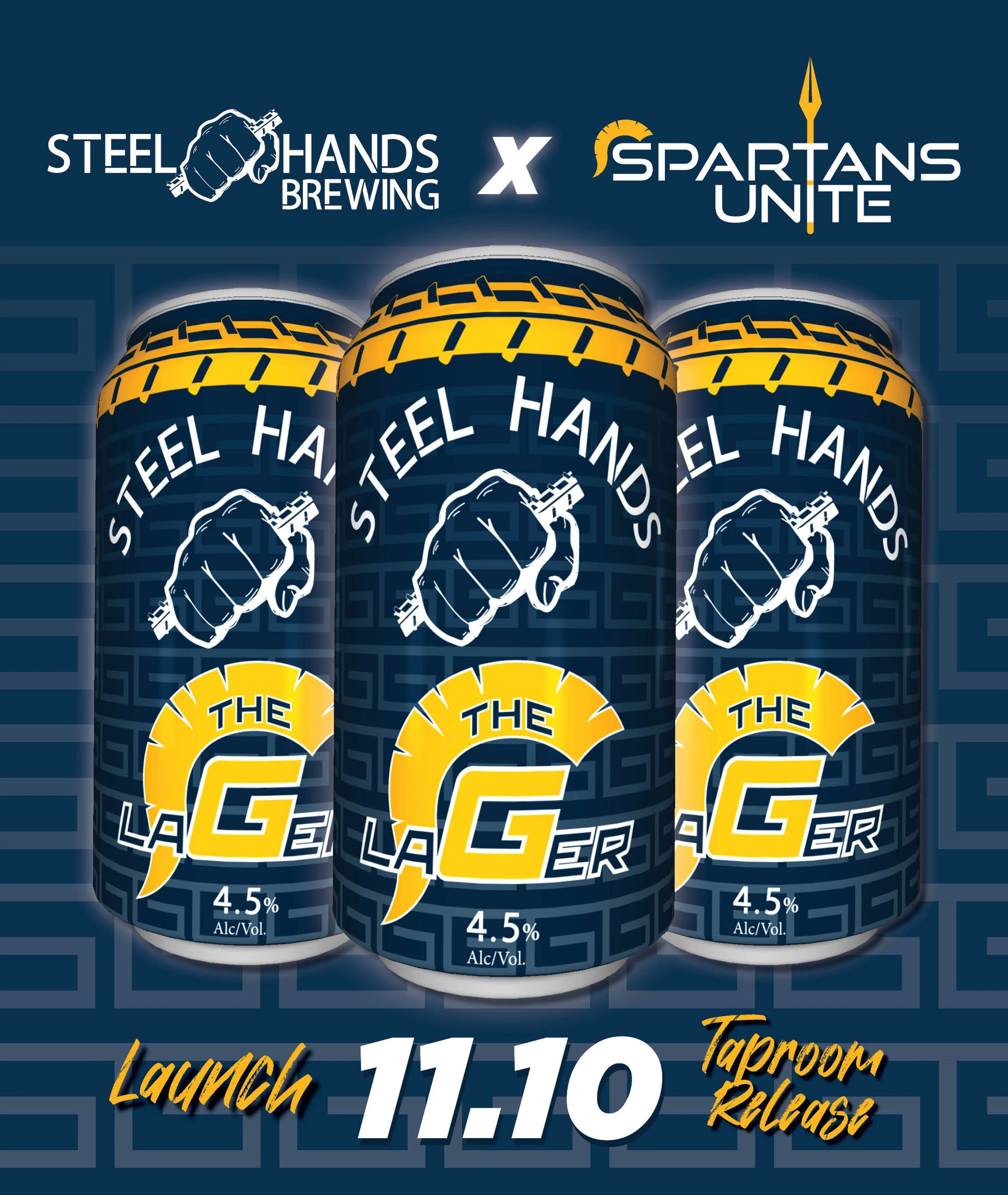 Spartans Unite Announces Partnership with Steel Hands Brewing