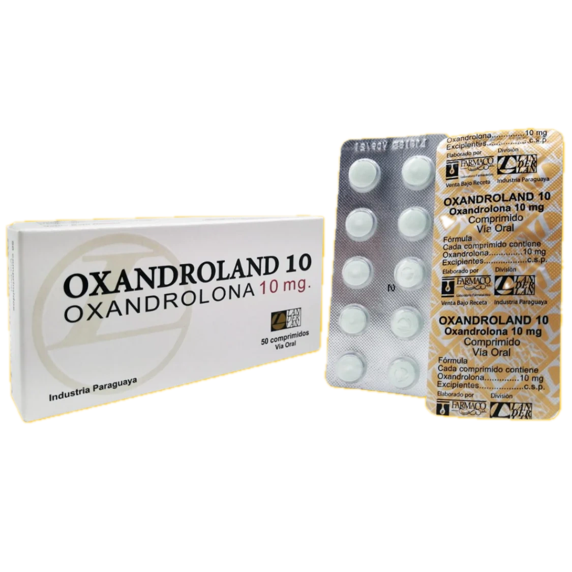 Oxandrolona Lander 10mg 50 comprimidos