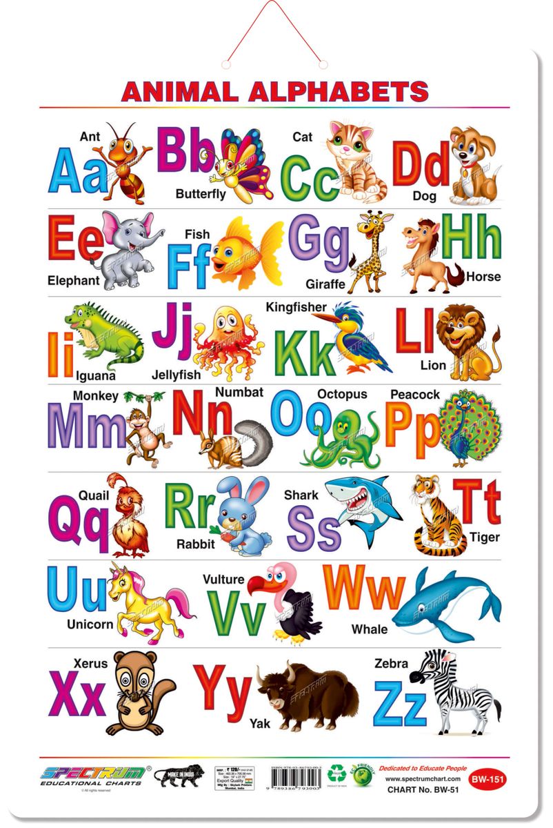 Chart Animal Alphabets