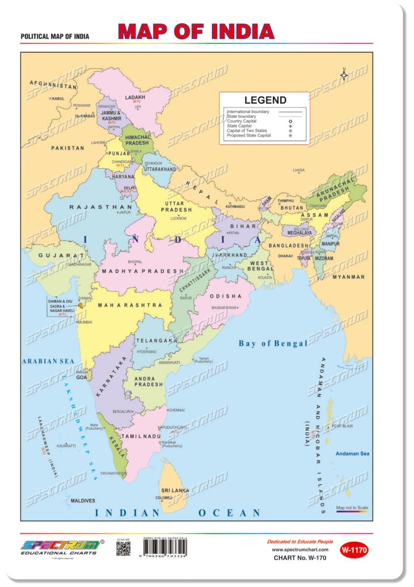 Chart Map Of India