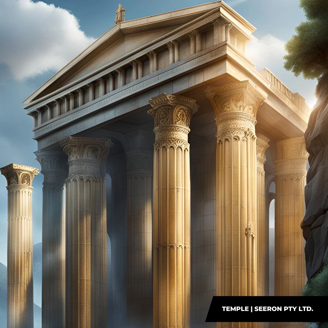 The Grandeur of Ancient Greek Temples on Crete Island