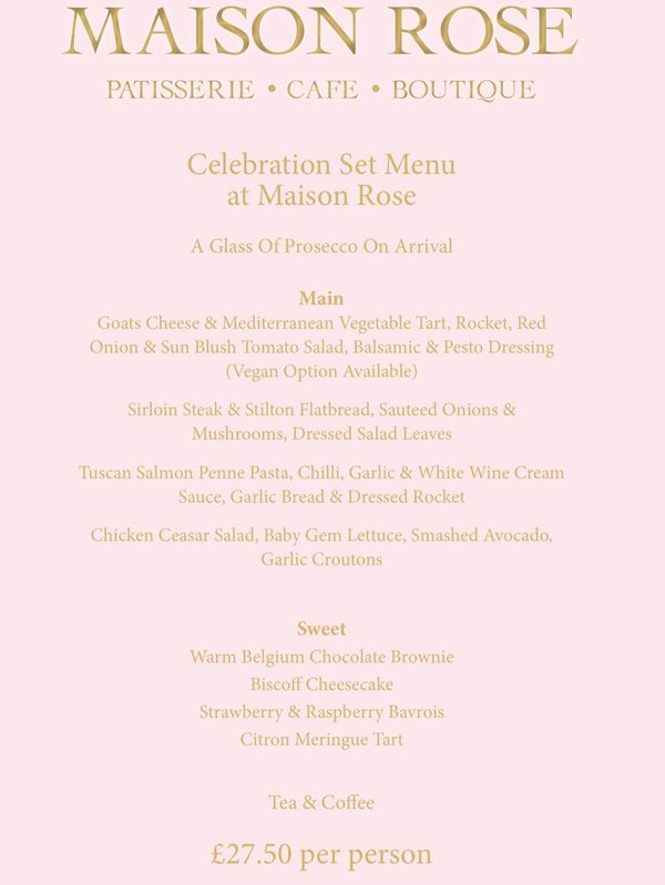 Celebrate At Maison Rose