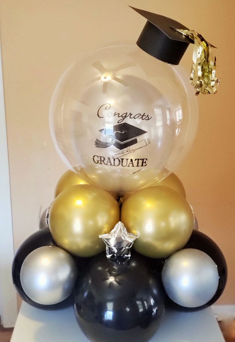 "Congrats Graduate" Cap Balloon Arrangement