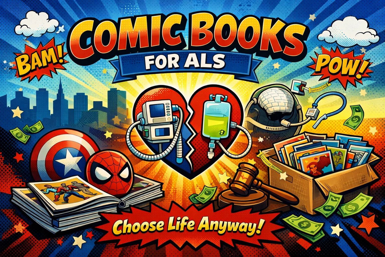 Support Comic Book Donations for ALS Patients