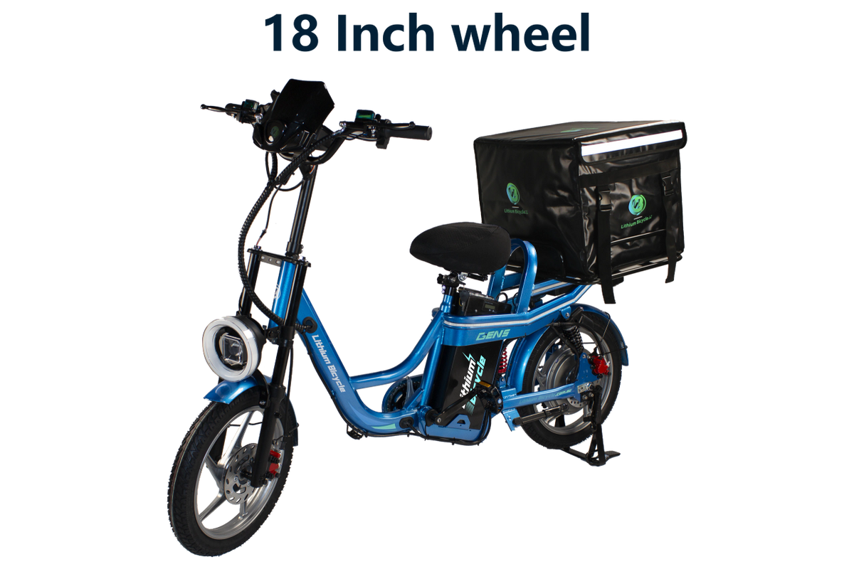 Lithium Bicycle Cargo eBike Gen5 with 18-inch Heavy Duty Tubeless Tire