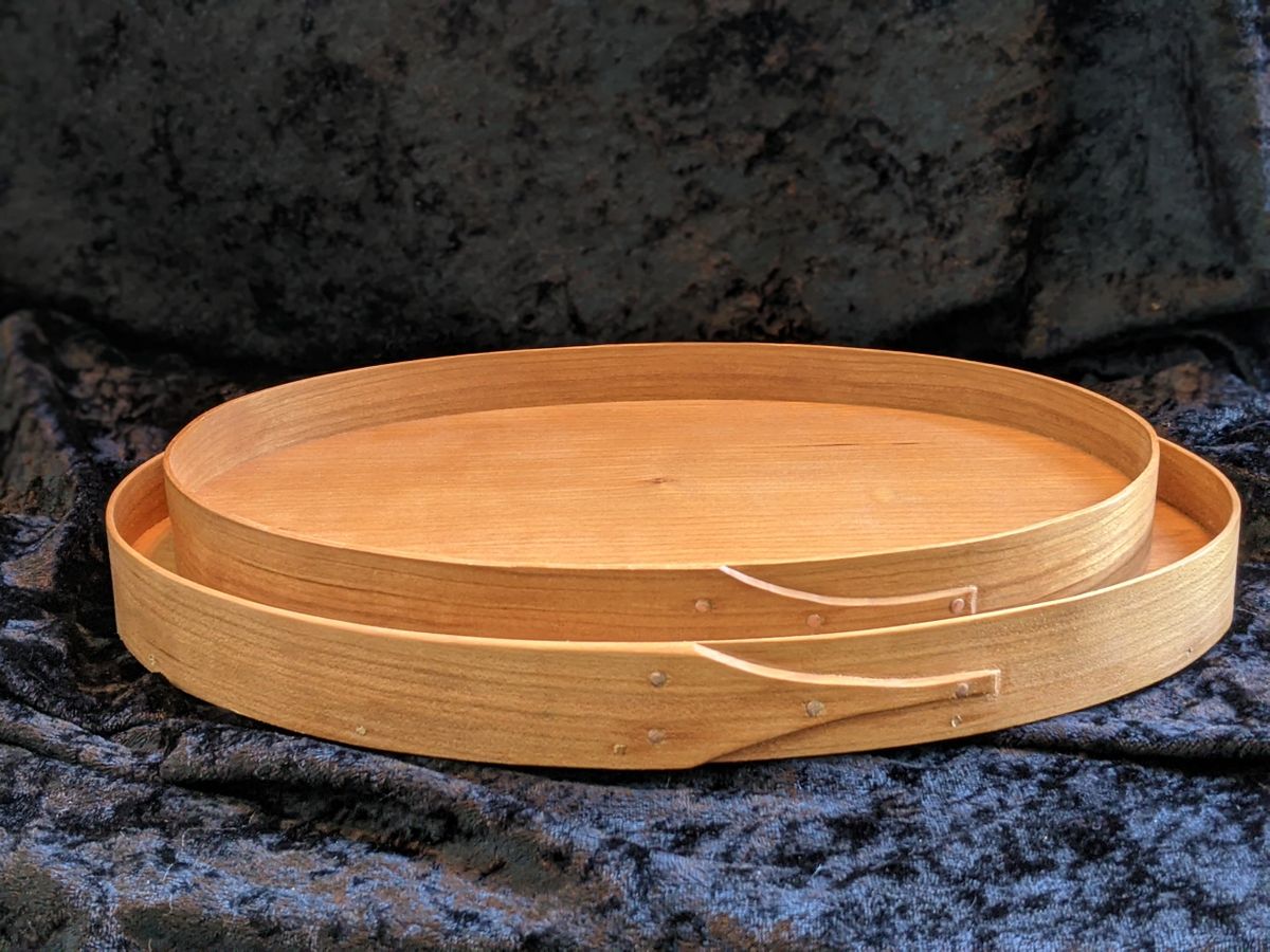Shaker Cherry Oval Trays