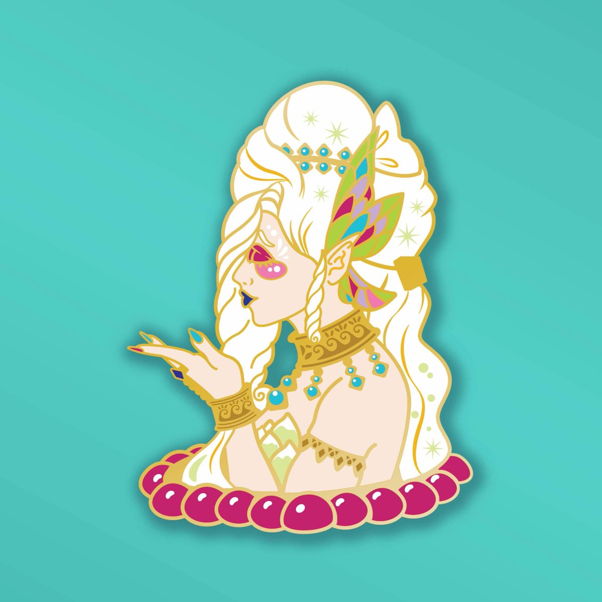 *Pre-Order* TOTK Great Fairy Tera Fanart Enamel Pin
